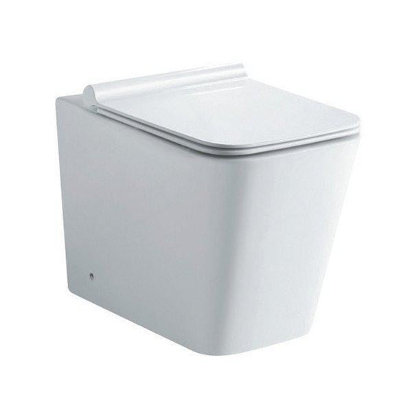 VAS WC RIMLESS KARAG, STATIV CU CAPAC SOFT-CLOSE INCLUS, LT-003D